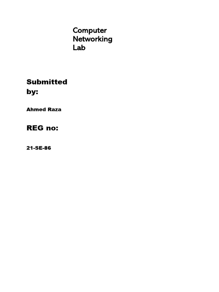 Lab Assignment 12 | PDF | Computer Science | Routing