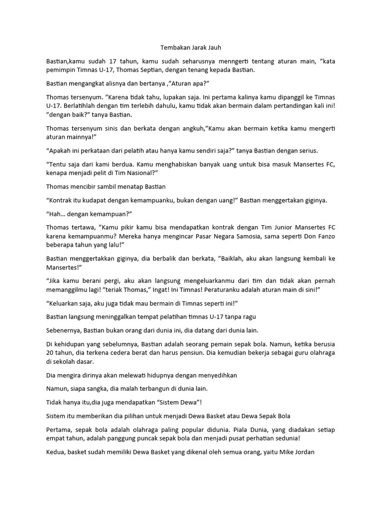 Tembakan Jarak Jauh | PDF