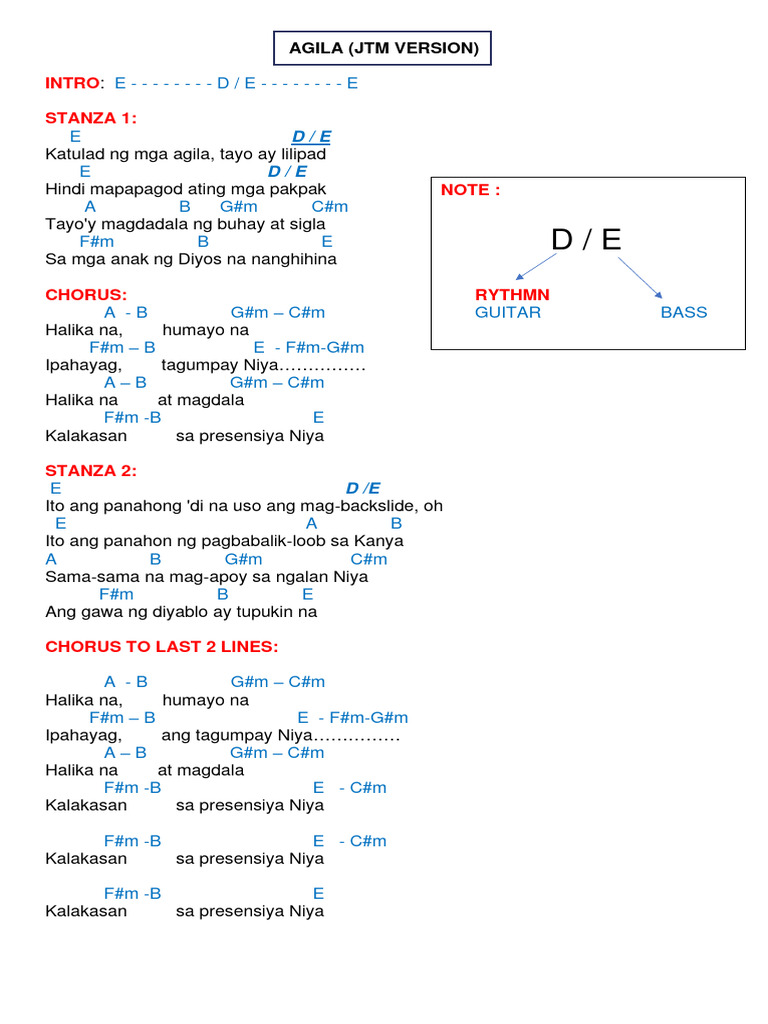Agila (JTM Version) | PDF