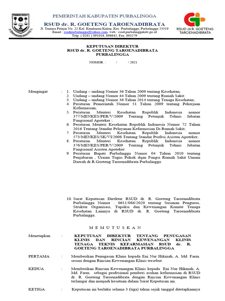 Penugasan Klinis Dan RKK TTK | PDF