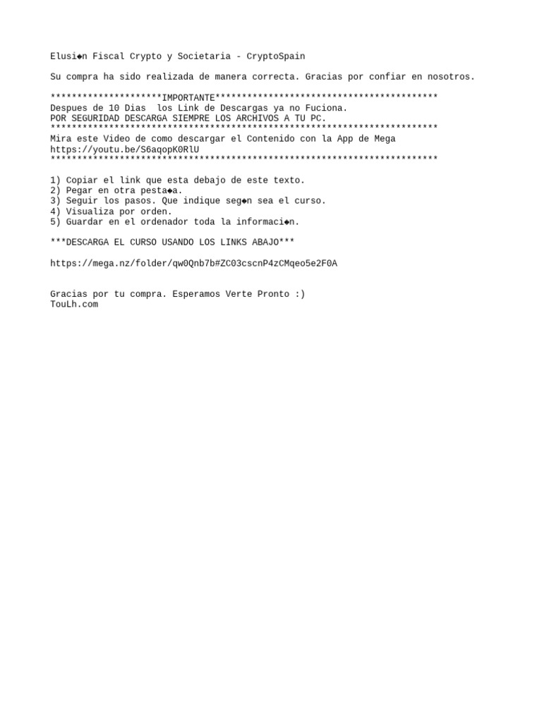 Elusion Fiscal Crypto y Societaria CryptoSpain | PDF | Informática