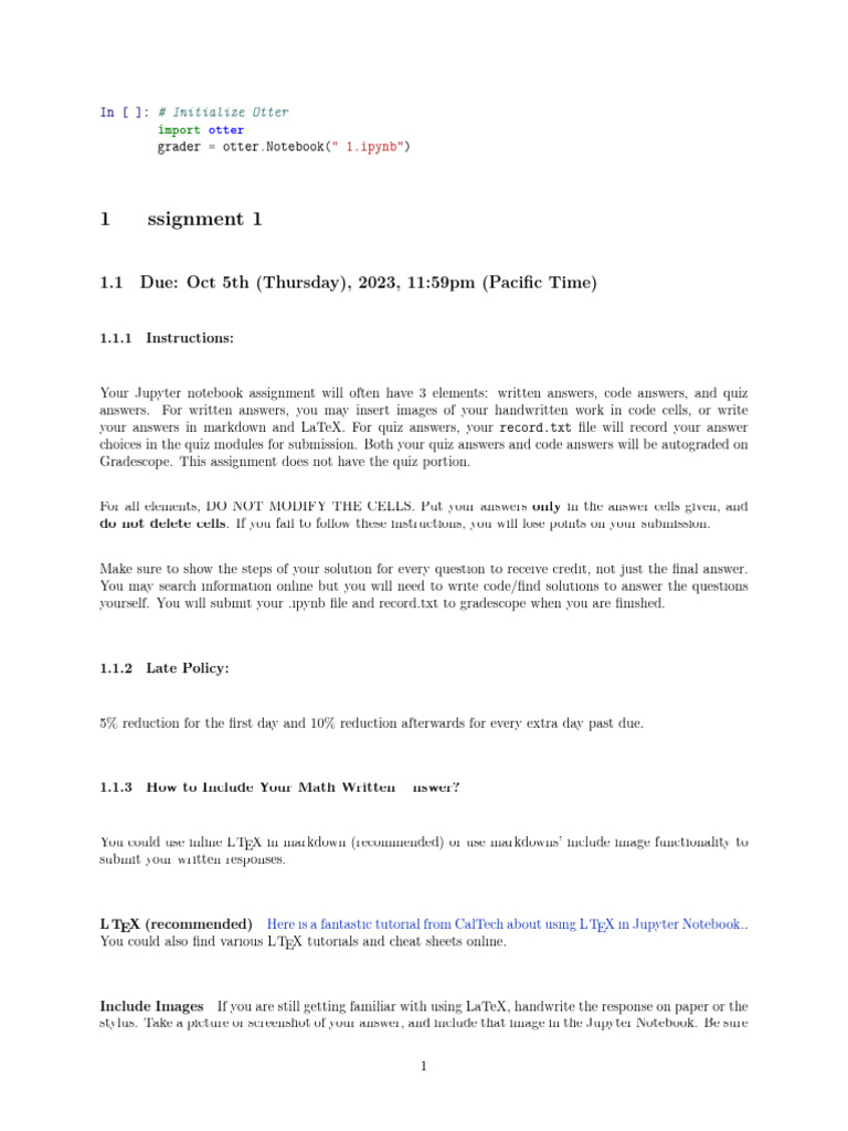 A1 Sol | PDF | Matrix (Mathematics) | Algebra