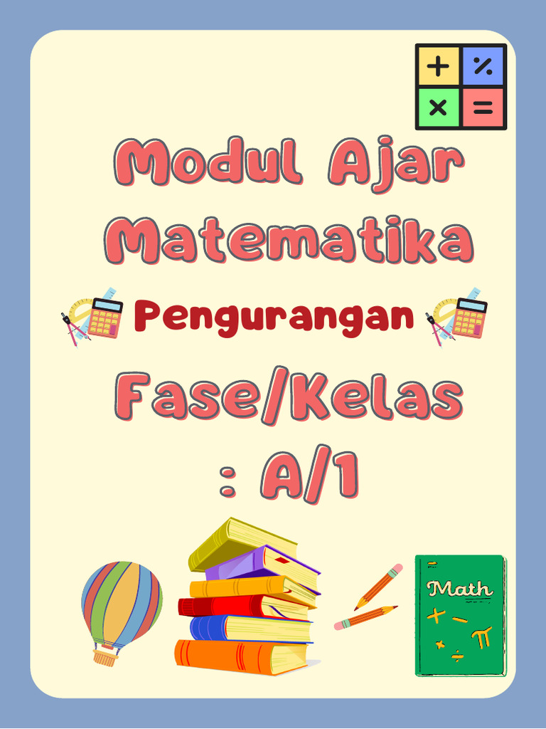 Modul Ajar Pengurangan Kelas 1 SD | PDF | Karier & Perkembangan