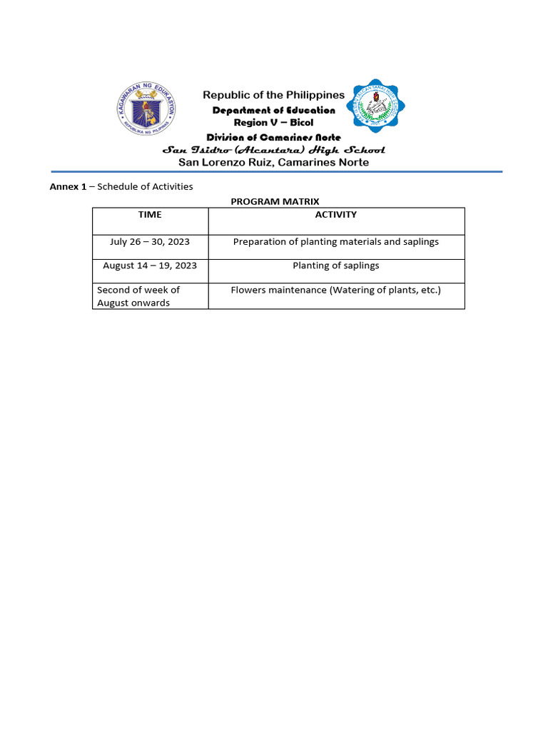 SSG SIAHS Proposal Let A Million Flowers Bloom 2023.docx A. | PDF ...