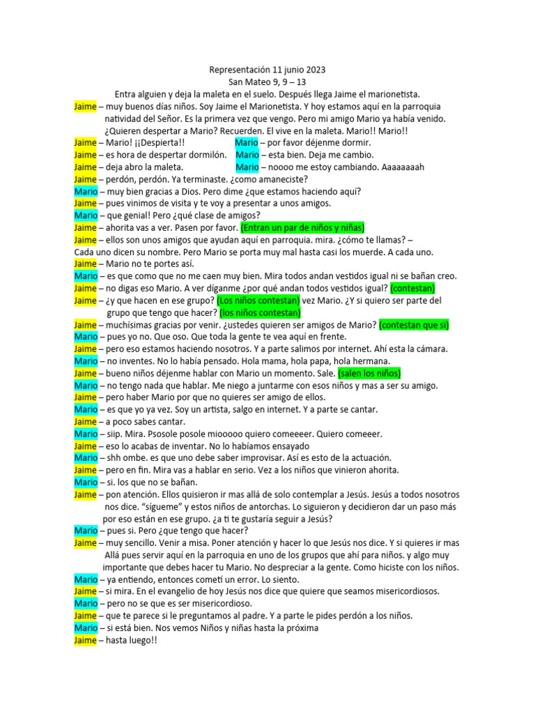 Repre 11 Junio 23 | PDF