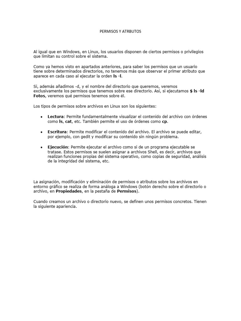 Practica 4.permisos y Atrbutos | PDF | Archivo de computadora | Ciencias de la Computación