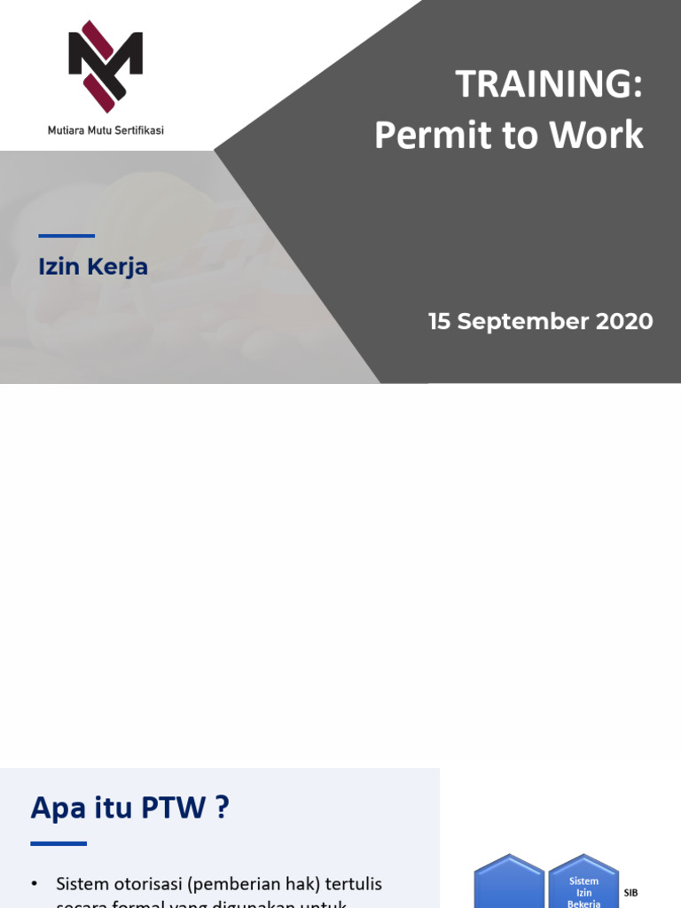 Permit To Work | PDF