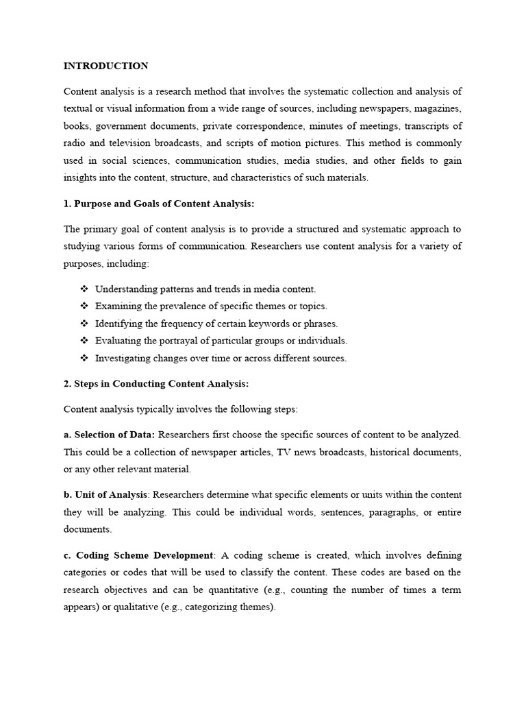 Content Analysis Pdf Analysis Science