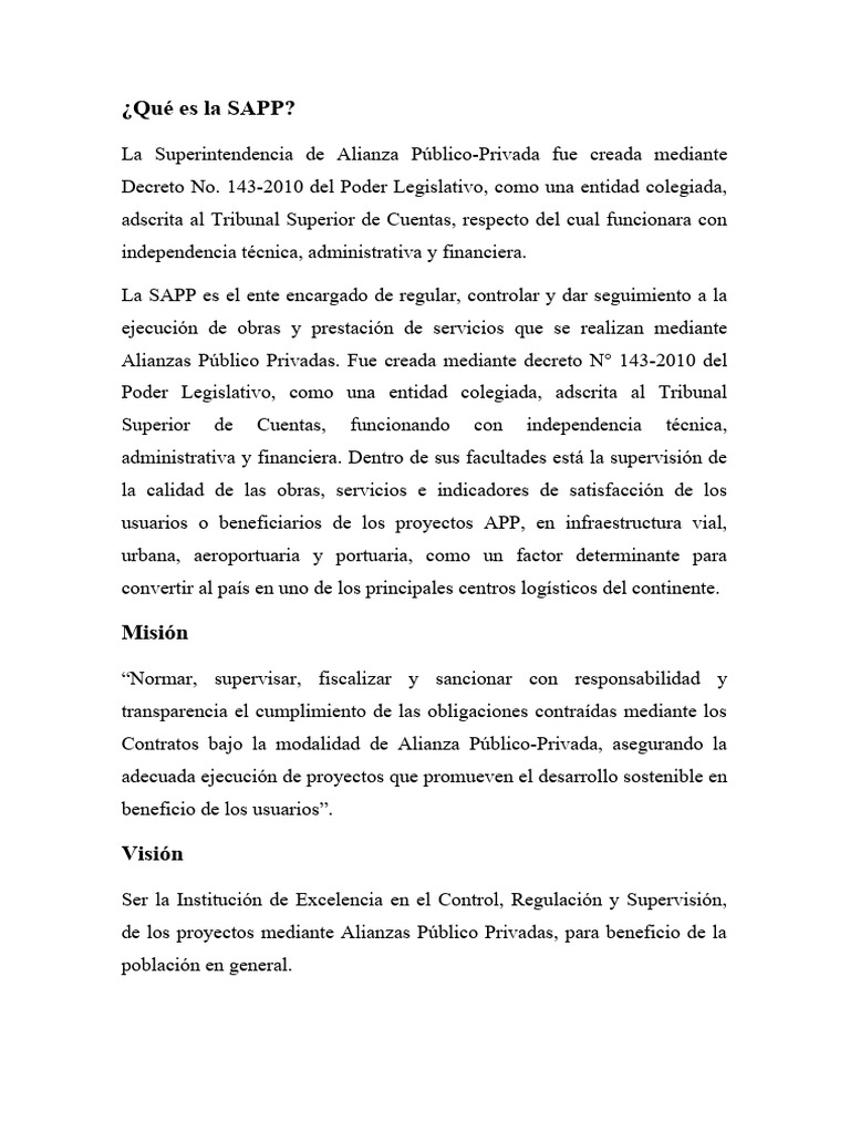 Qué es la SAPP | PDF