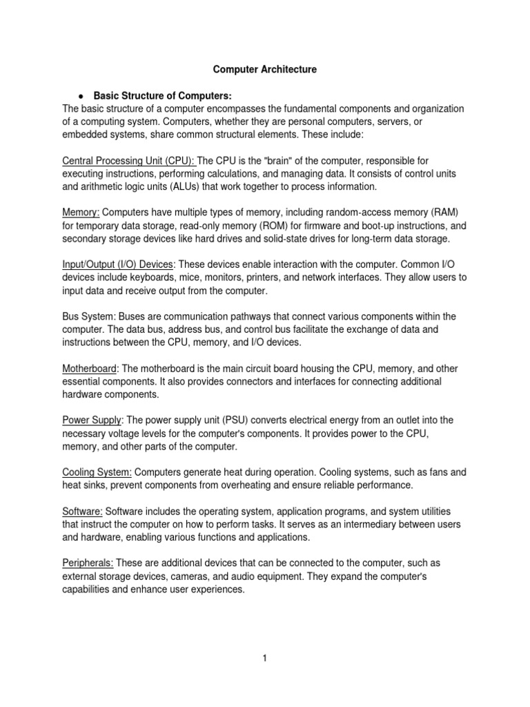 Computer Architecture Sem5 | PDF | Central Processing Unit | Assembly Language