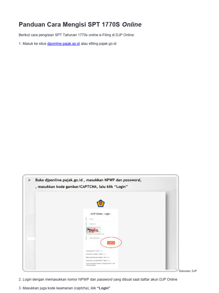 Cara Mengisi E Filling 1770S | PDF | Pengelolaan Keuangan & Uang