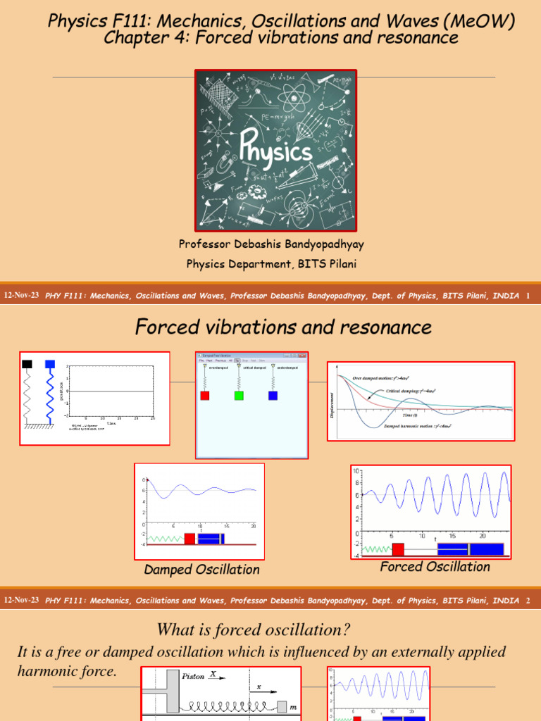 Chp4 Slides | PDF | Resonance | Oscillation