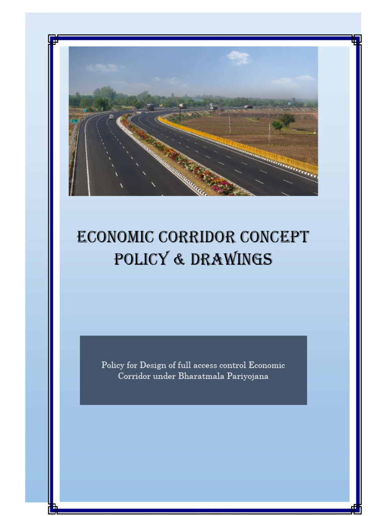 Economic Corridor Concept Policy & Drawings (Final) | PDF | Transport ...