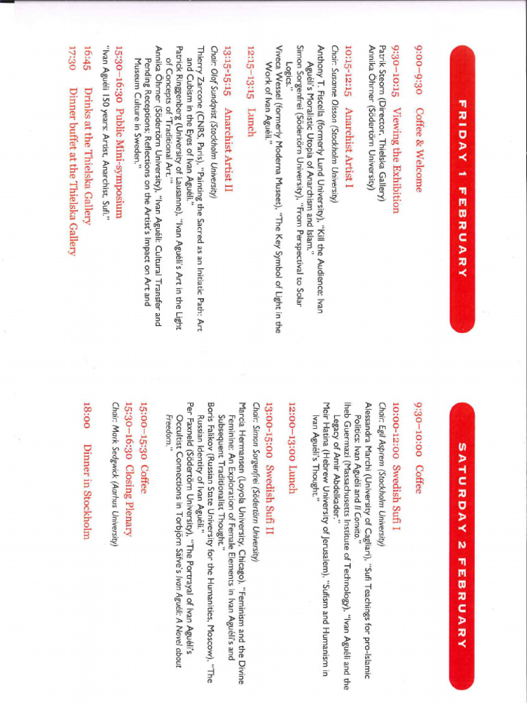 Ivan Agueli Conference 2019 PDF | PDF