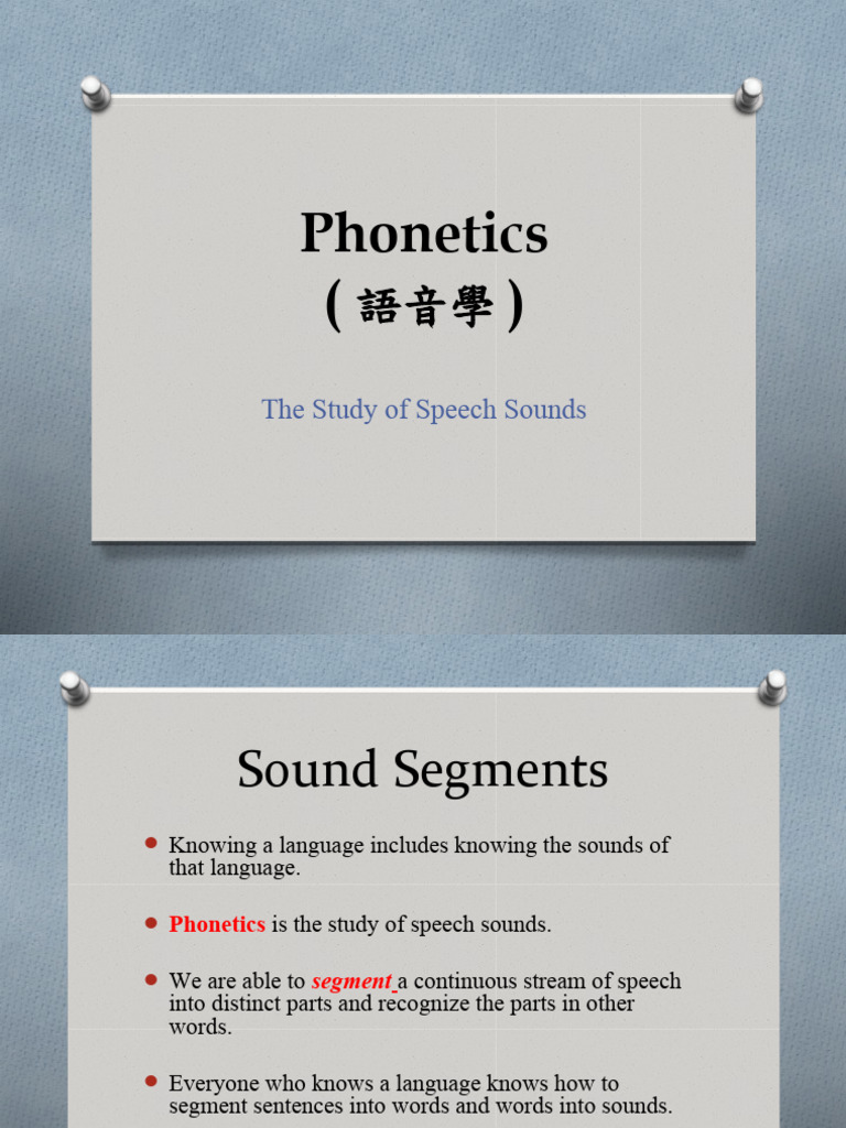 Phonetics (I) | PDF | Phonetics | Consonant
