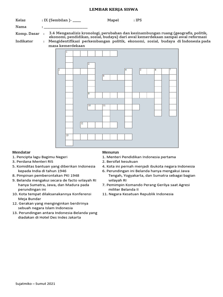 LKS 24 Ips 9 TTS Indonesia Merdeka2 | PDF | Perjalanan | Sejarah