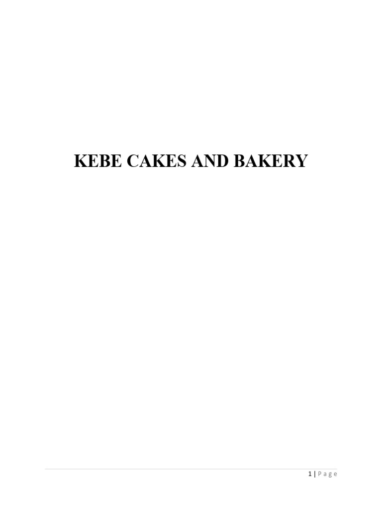 Project Proposal | PDF | Expense | Bakery