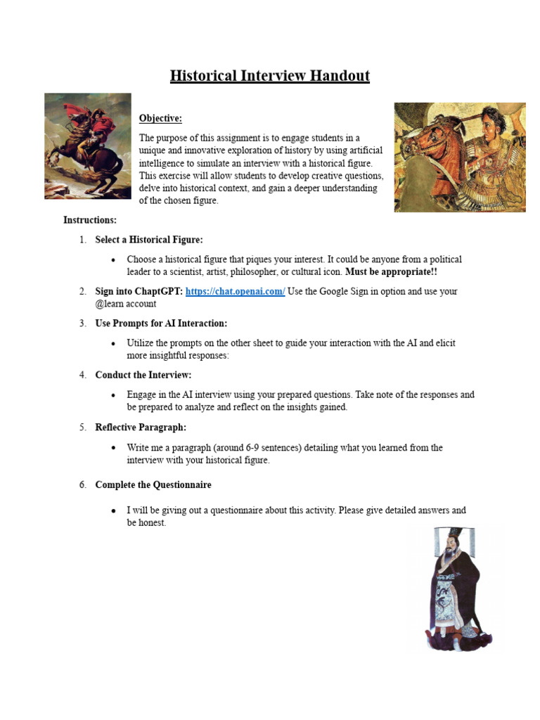 AI Historical Interview Assignment Guide | PDF | Intelligence (AI ...