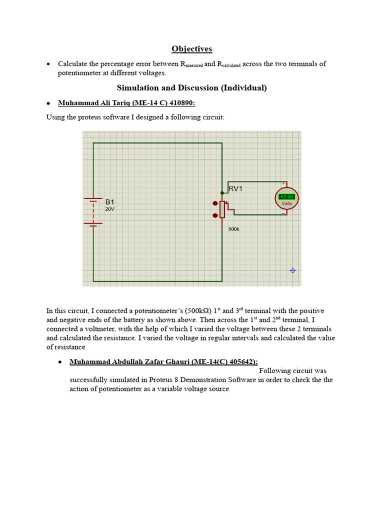 Calculations For Lab 09 | Download Free PDF | Resistor | Voltage