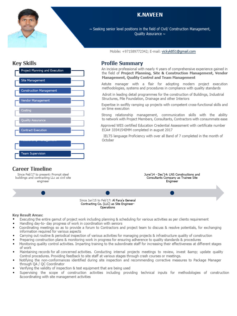 K. Naveen Resume New | PDF | Engineering