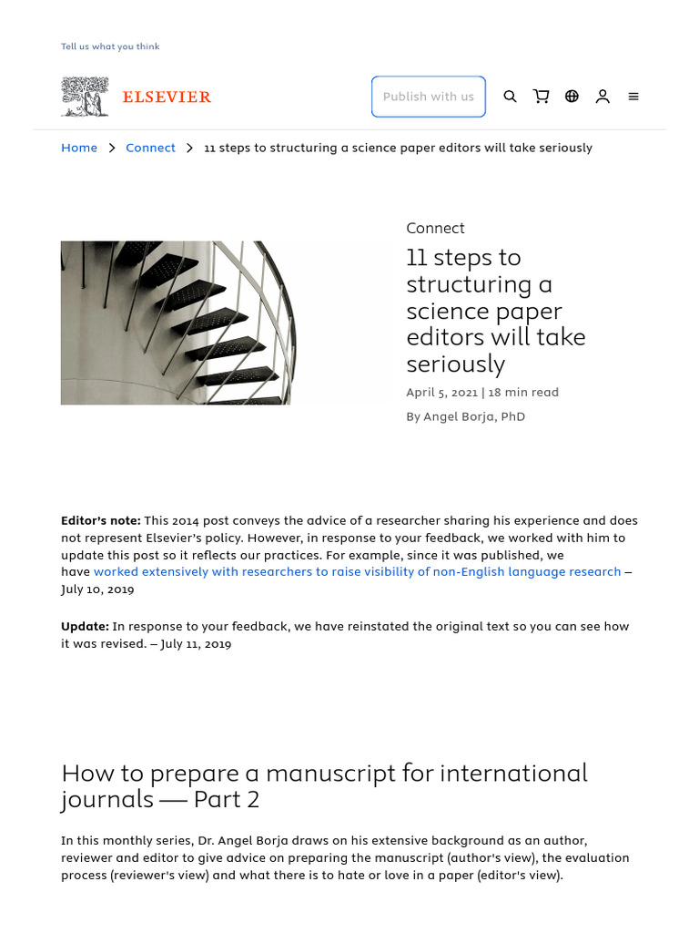 11 Steps To Structuring A Science Paper Editors Will Take Seriously ...
