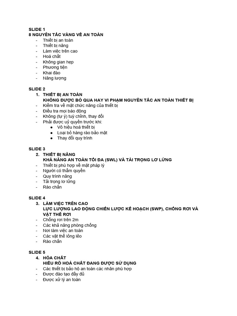 8 Safety Golden Rules Pdf