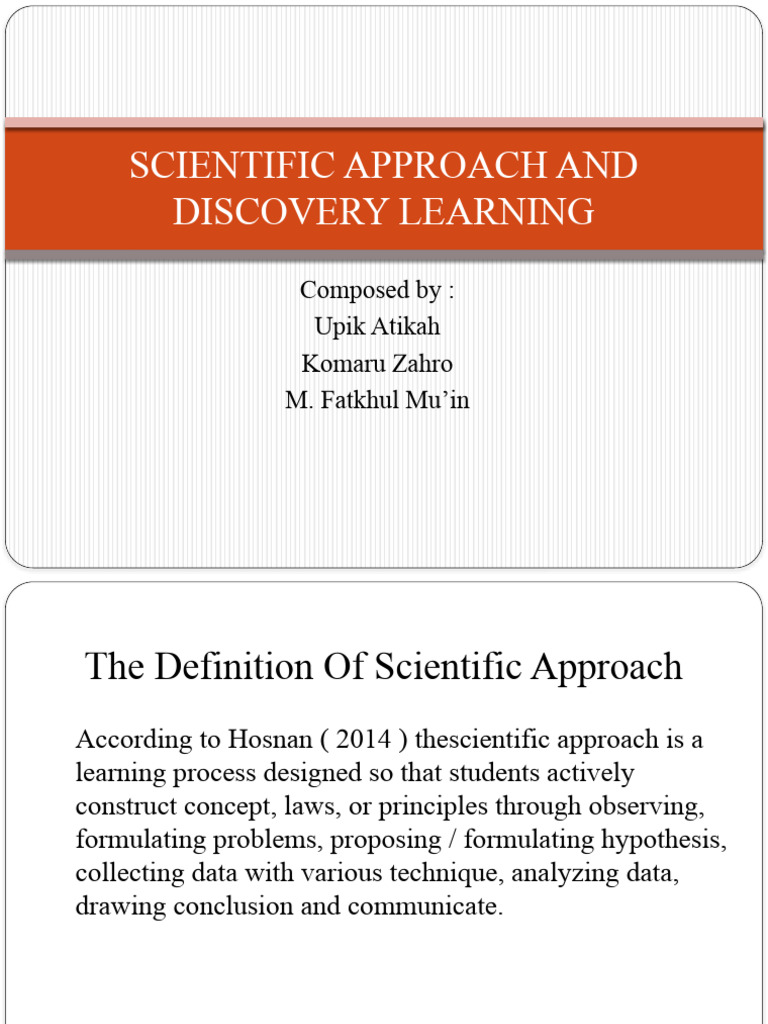 Scientific Approach Dan Discovery Learning | Download Free PDF ...