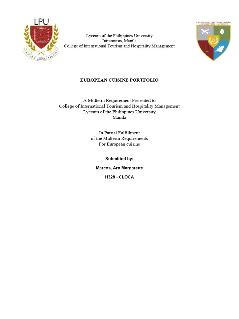 H328 Marcos Midterm Requirement | PDF | Potato | Eggplant