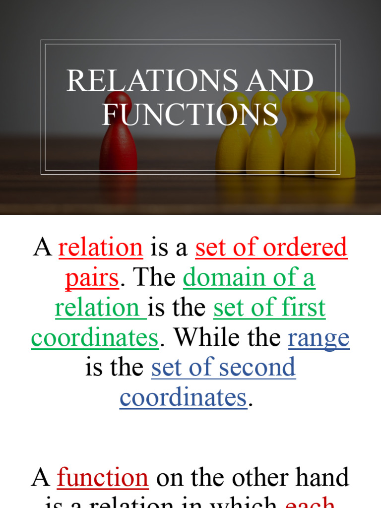Relations and Functions | PDF | Function (Mathematics) | Theoretical ...