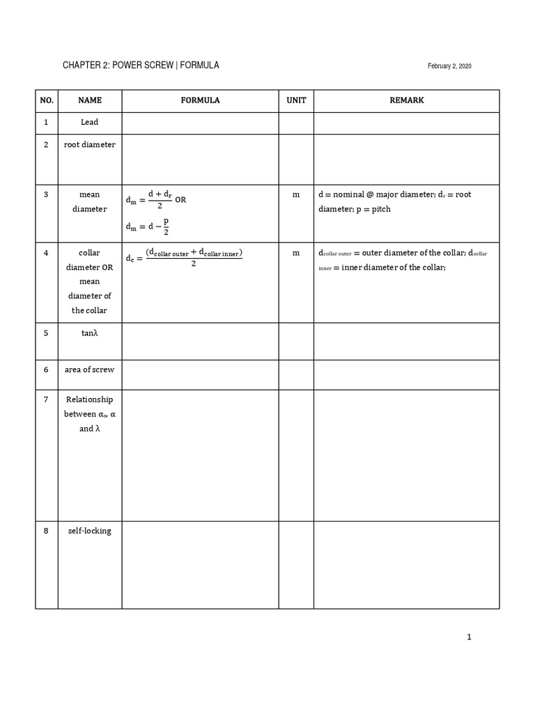 (Student) T2 PScrew | PDF | Screw | Tools