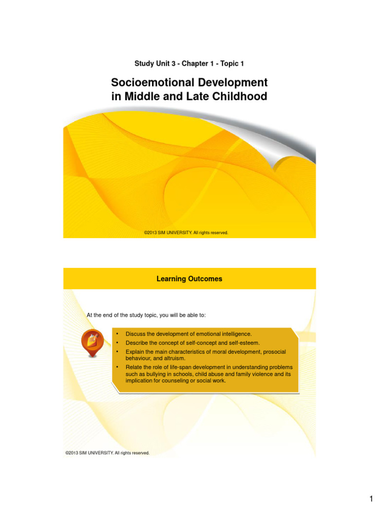 Childhood Socioemotional Growth | PDF | Self Esteem | Stepfamily