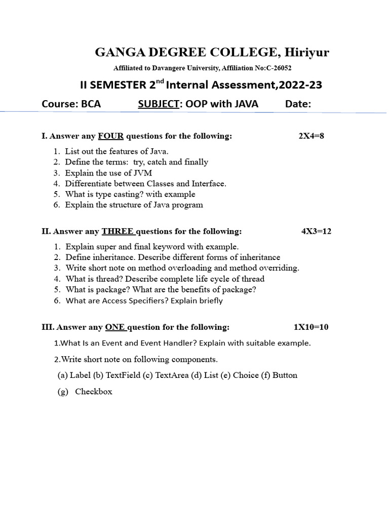 Bca Ii Sem | PDF Bca Ii Sem | PDF