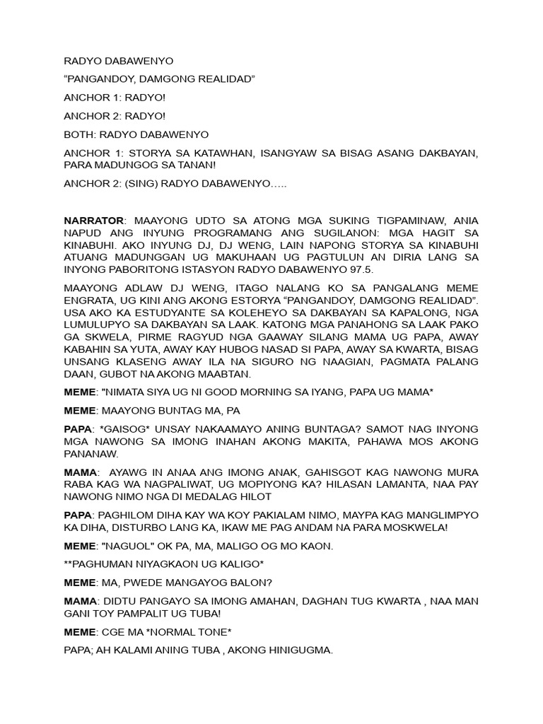 Radyo Dabawenyo | PDF