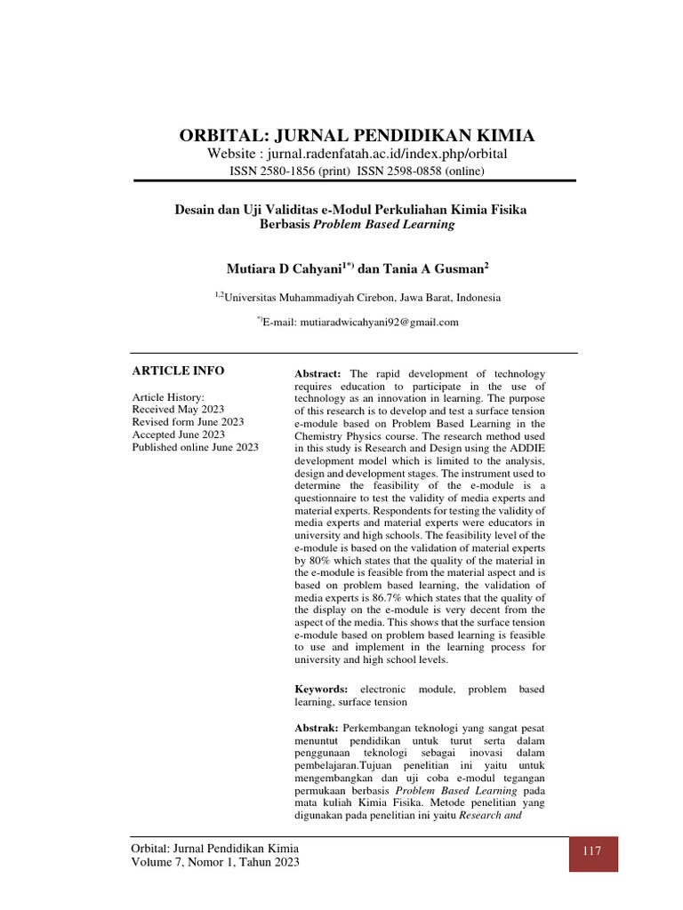 Jurnal Internasional JBB | PDF | Physical Sciences | Cognitive Science