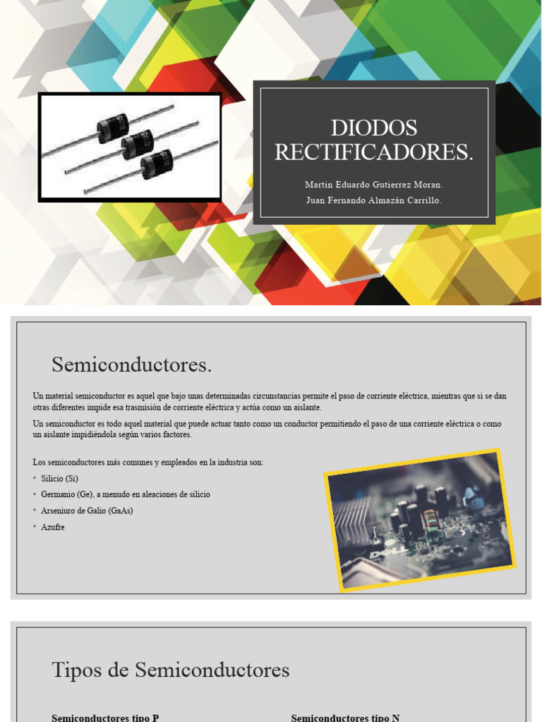 Diodos Exposicion | PDF | Diodo | Semiconductores