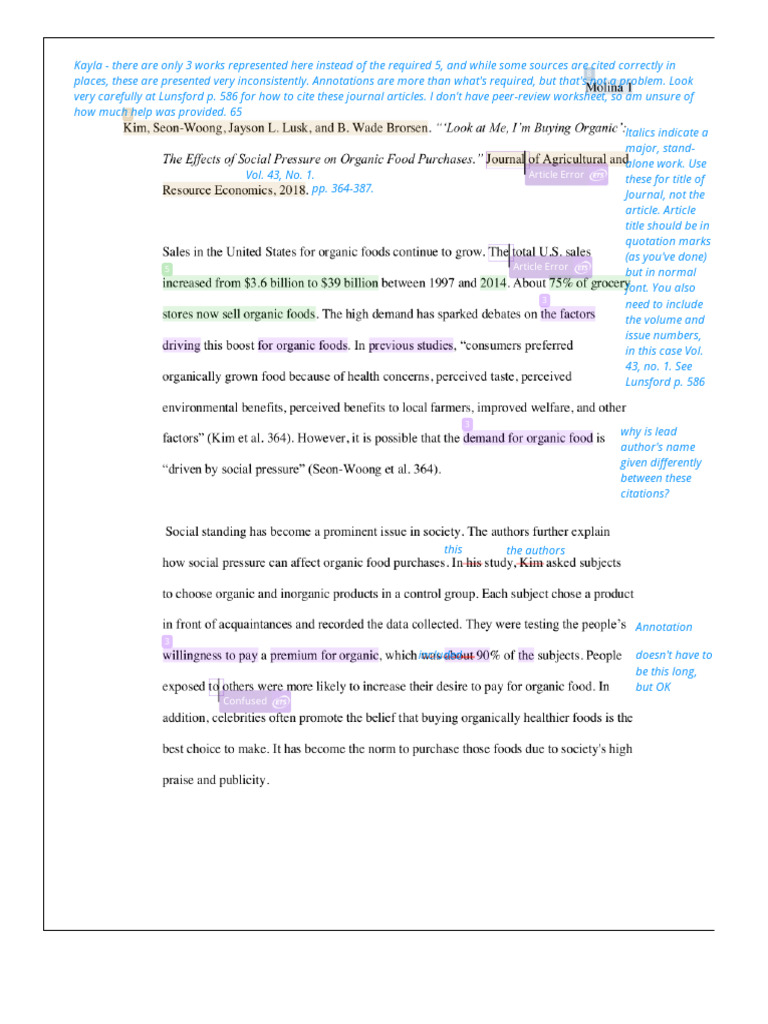 Annotated Bibliography - Kayla Molina | PDF | Citation | Publishing