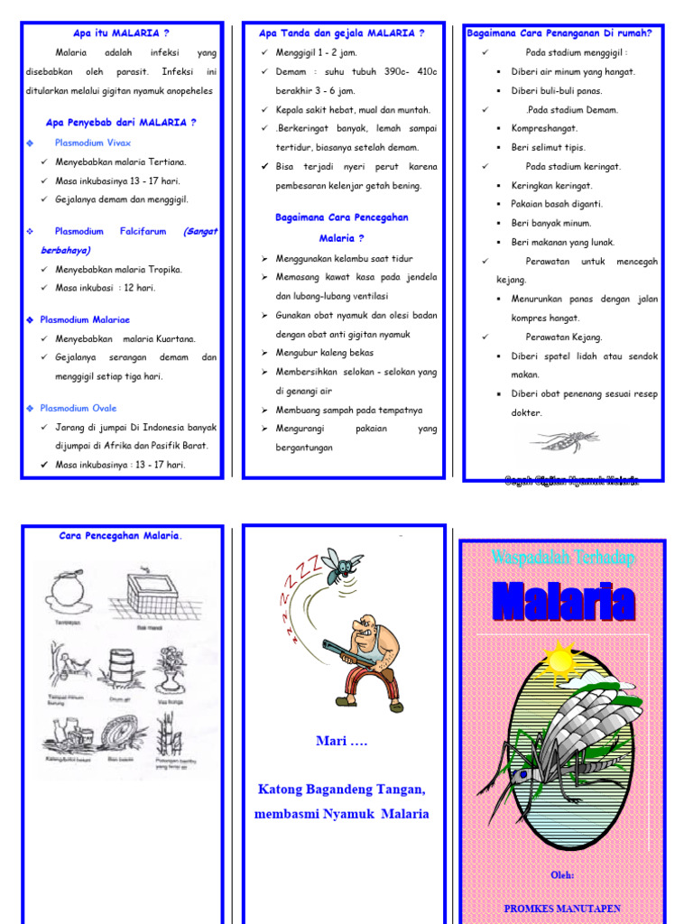 Leaflet Malaria | PDF