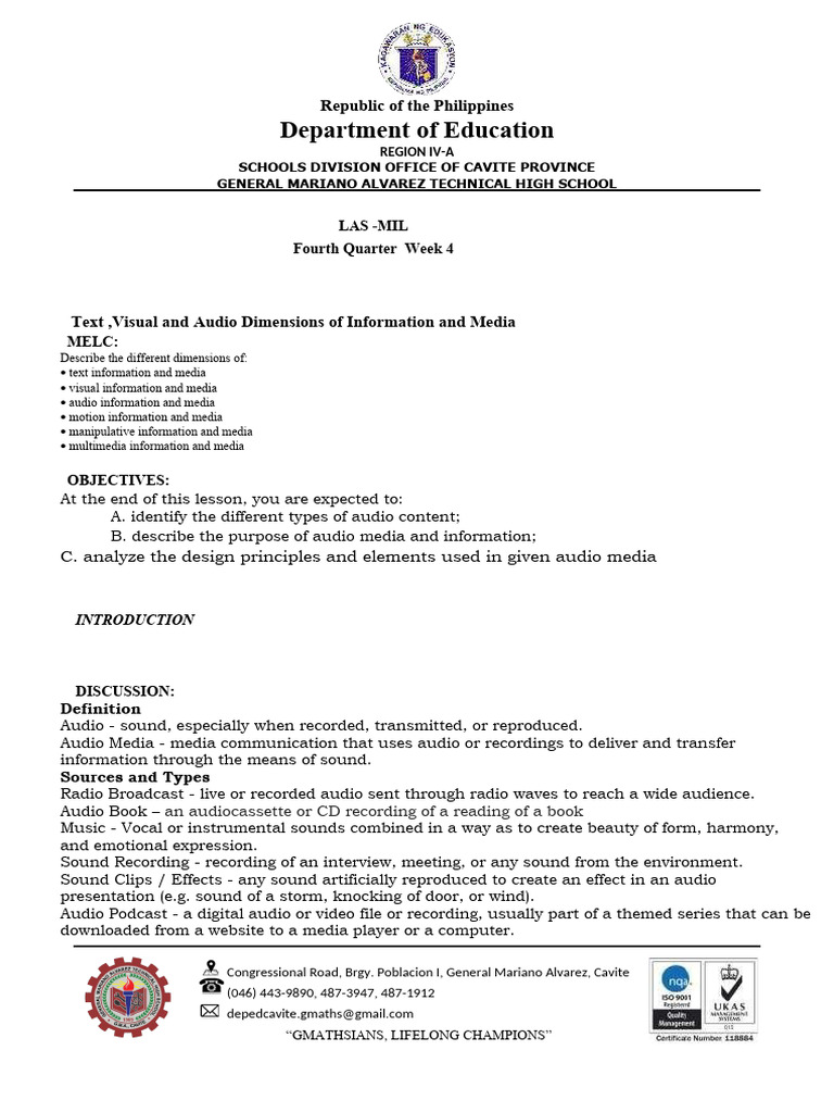 Audio Media Types and Design Principles | PDF | Mp3 | Digital Audio