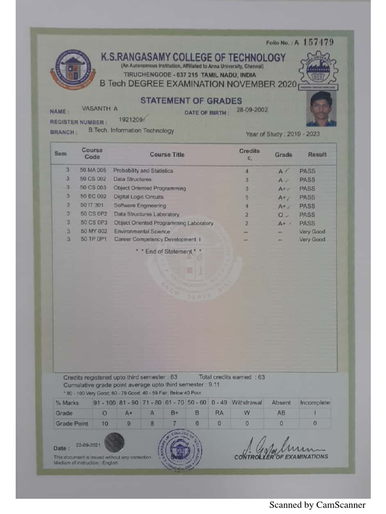 Engineering Marksheets Pdf