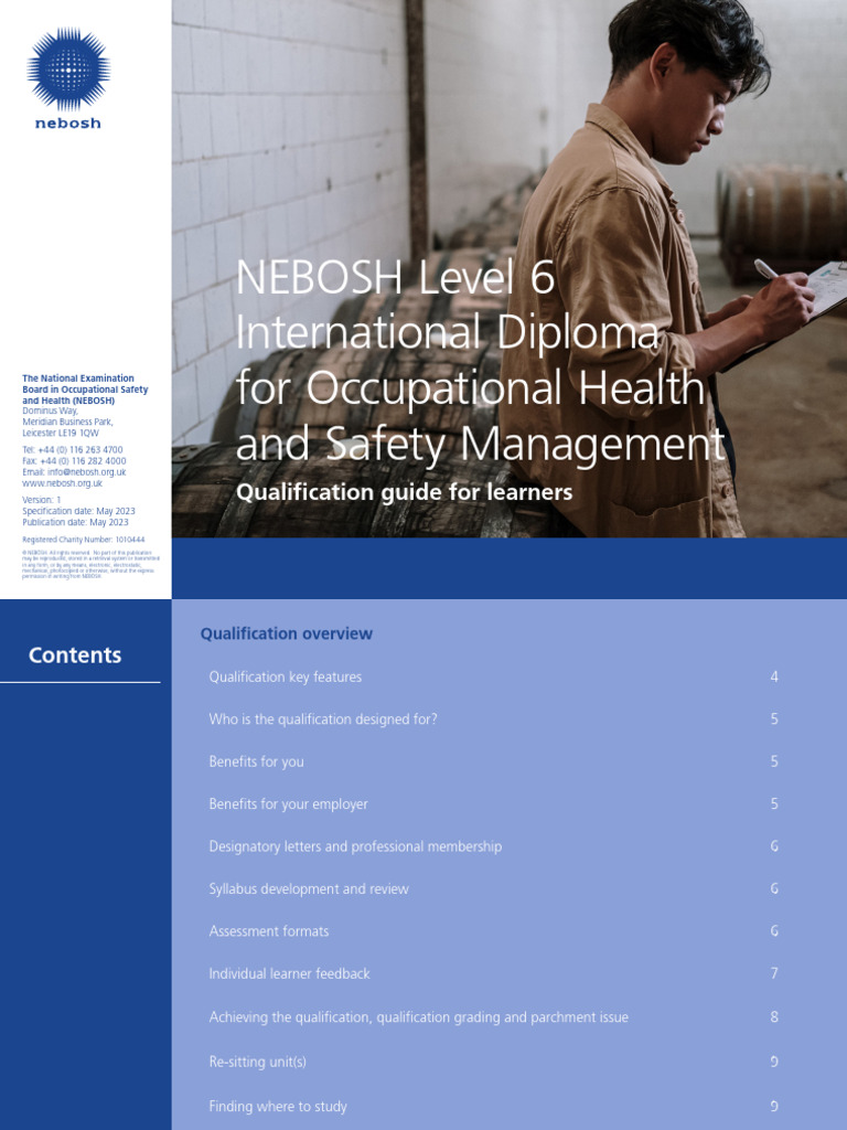 IDIP Syllabus Learner Guide July 2023 Onwards | PDF | Occupational Safety And Health | Safety
