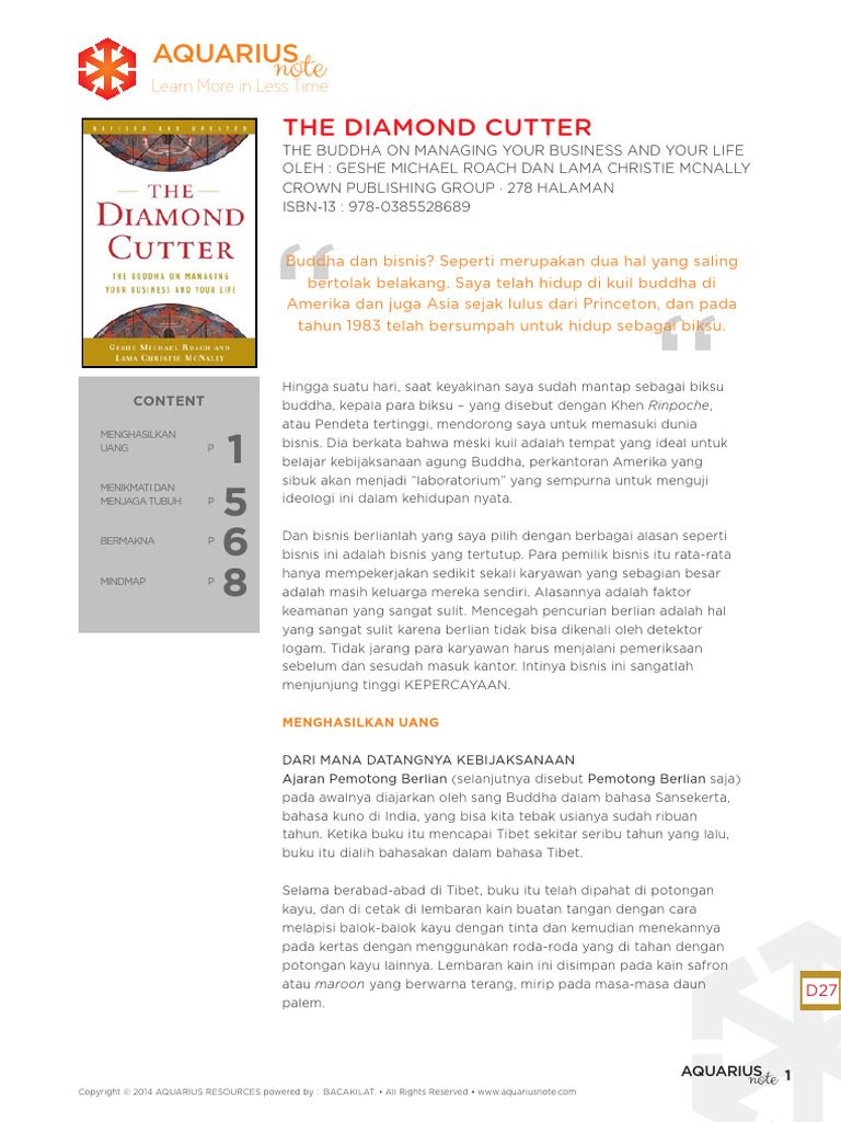 The Diamond Cutter | PDF