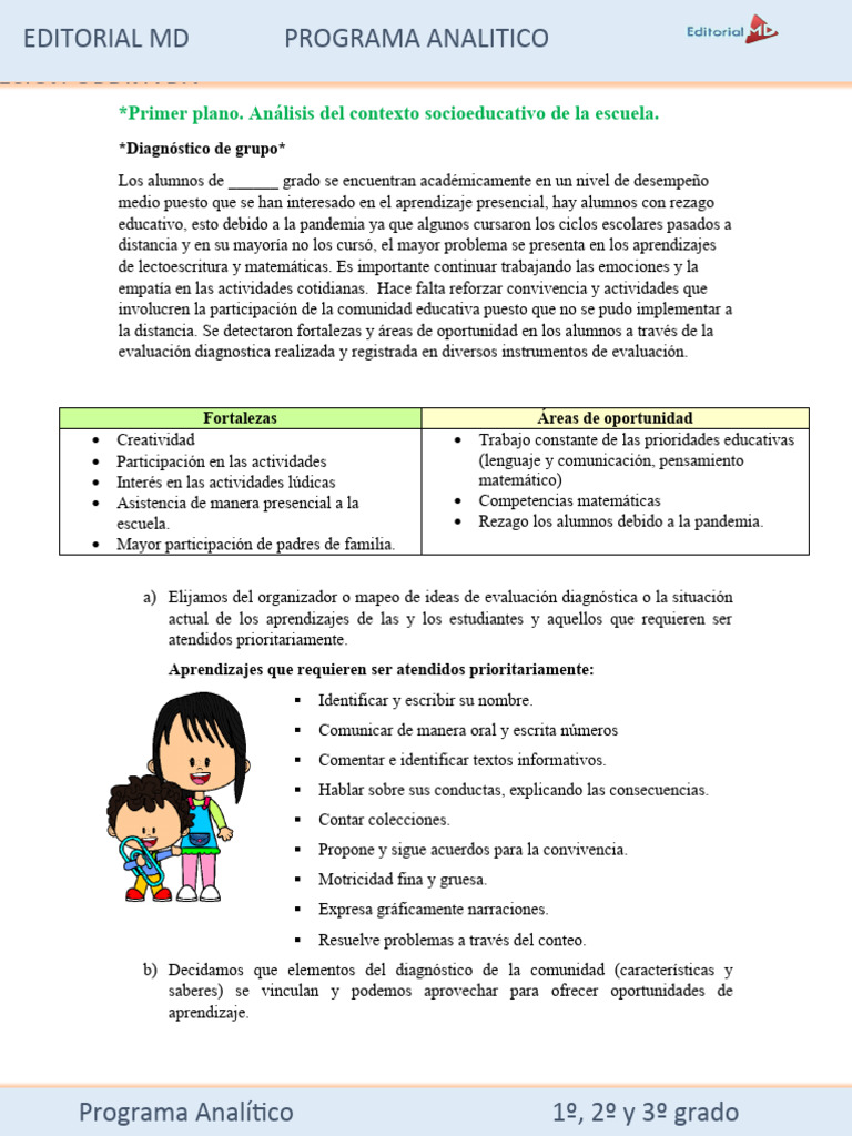 Programa Anal¡Tico | PDF | Aprendizaje | Evaluación