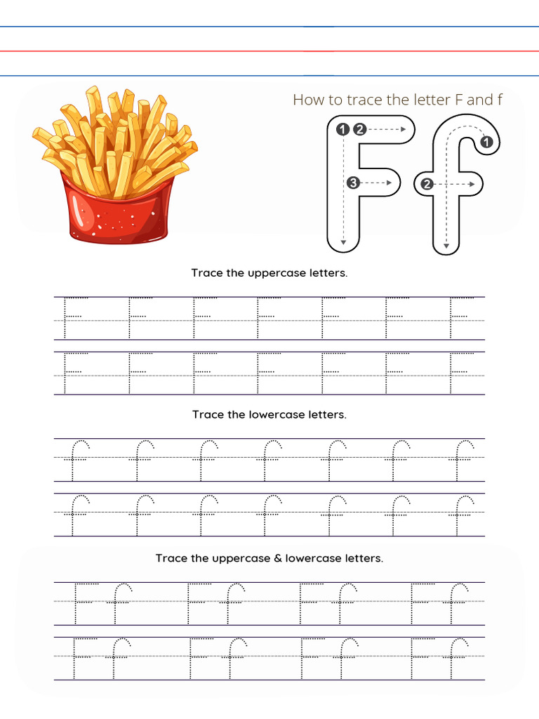 Letter F Tracing | PDF