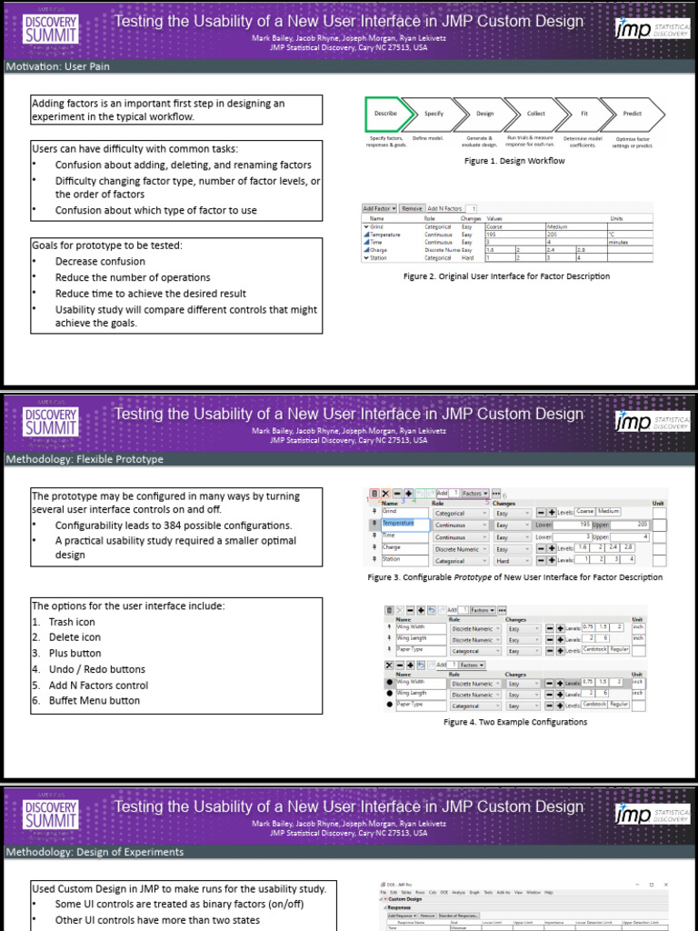 Testing The Usability of A New User Interface in JMP Custom Design 1428 ...