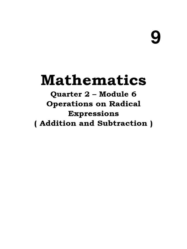 6 - Q2 Math | PDF | Mathematics | Learning