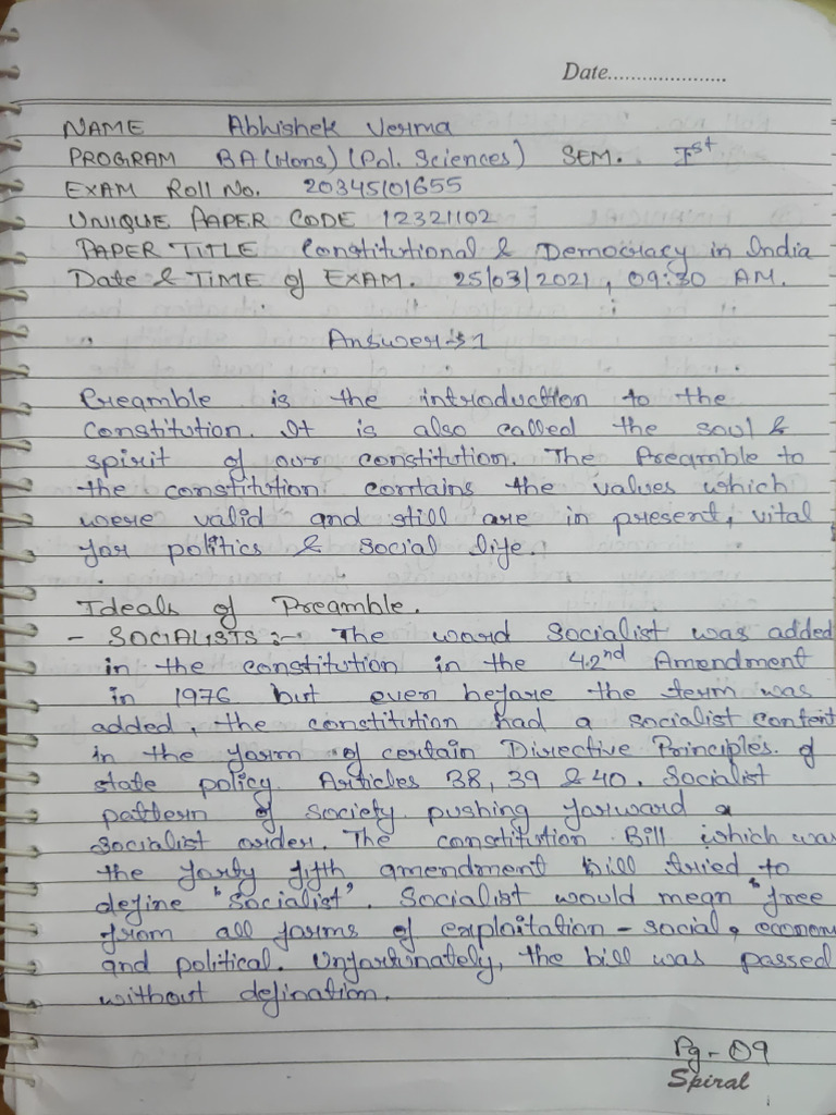 Sol Answer | PDF | Social Science