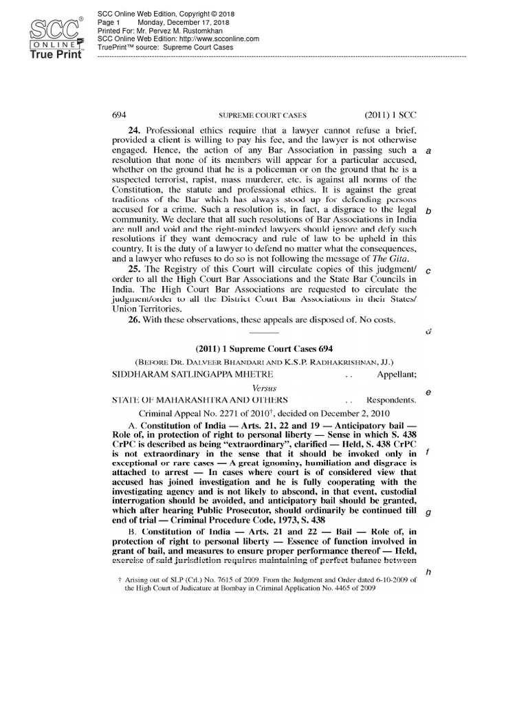 Siddharam Mhetre vs. State of Maharashtra | PDF | Copyright | Public Sphere