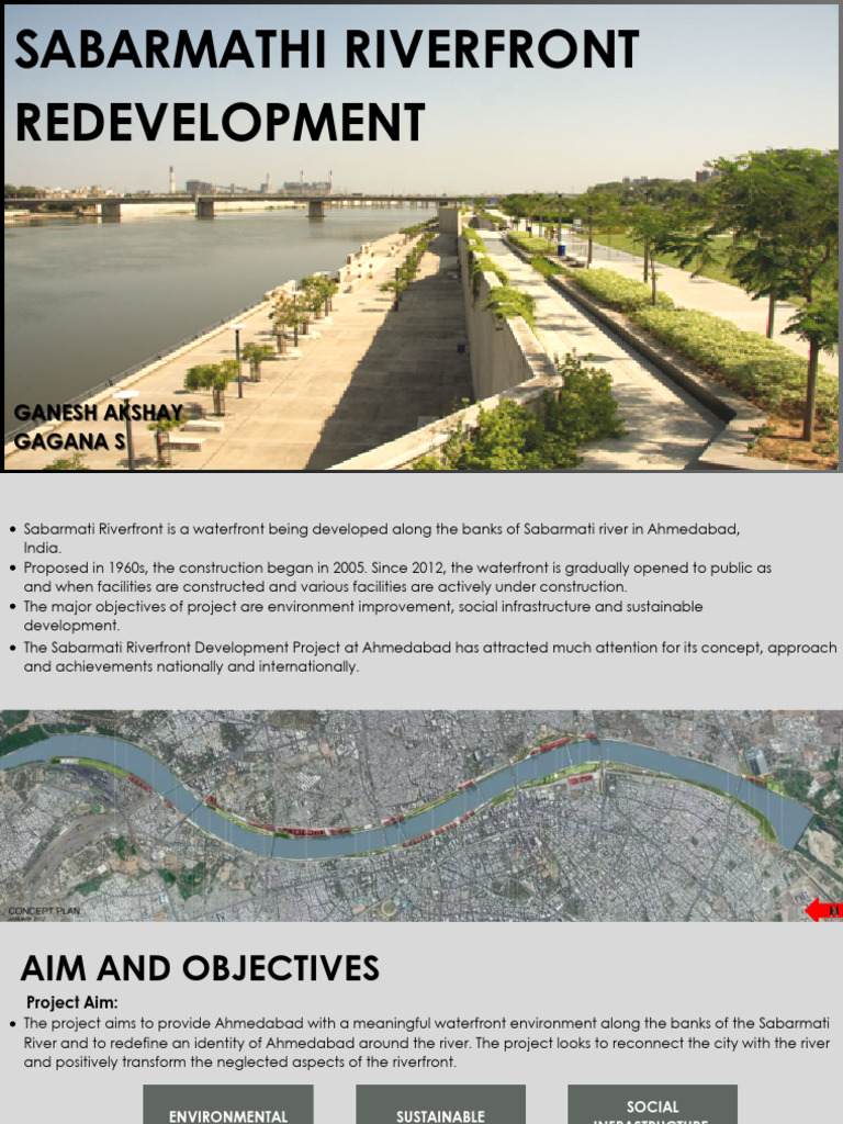 Sabarmathi Riverfront Redevelopment | PDF | River | Combined Sewer