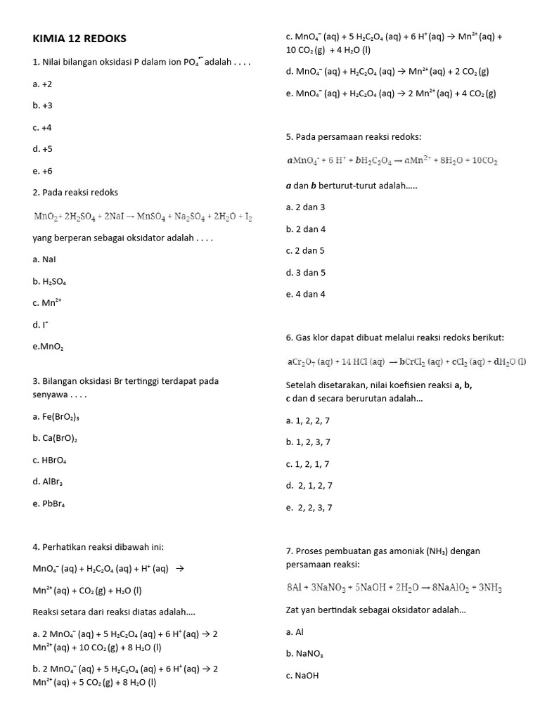 Kimia 12 Elektrolisis | PDF | Sains & Matematika