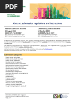 ESMO 2025 Abstract Regulations FINAL (1) | PDF | Cancer | Abstract (Summary)